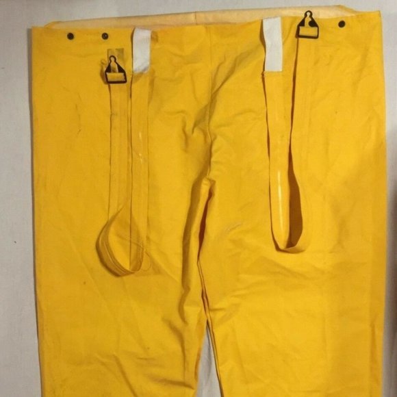 Pants | Yellow Xxl Rain Suit Pants Bottoms Adjustable Alestic Clip On ...